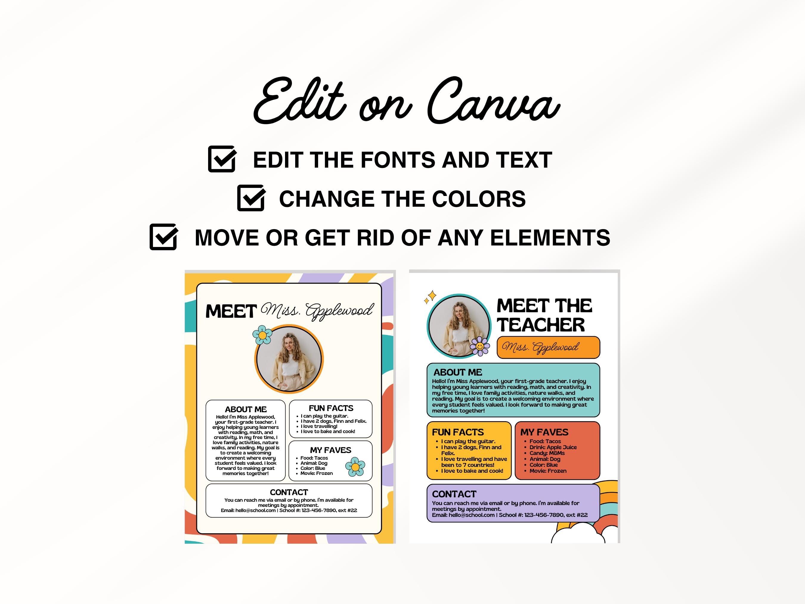 Meet the Teacher Template, Editable Meet the Teacher Flyer, Teacher ...