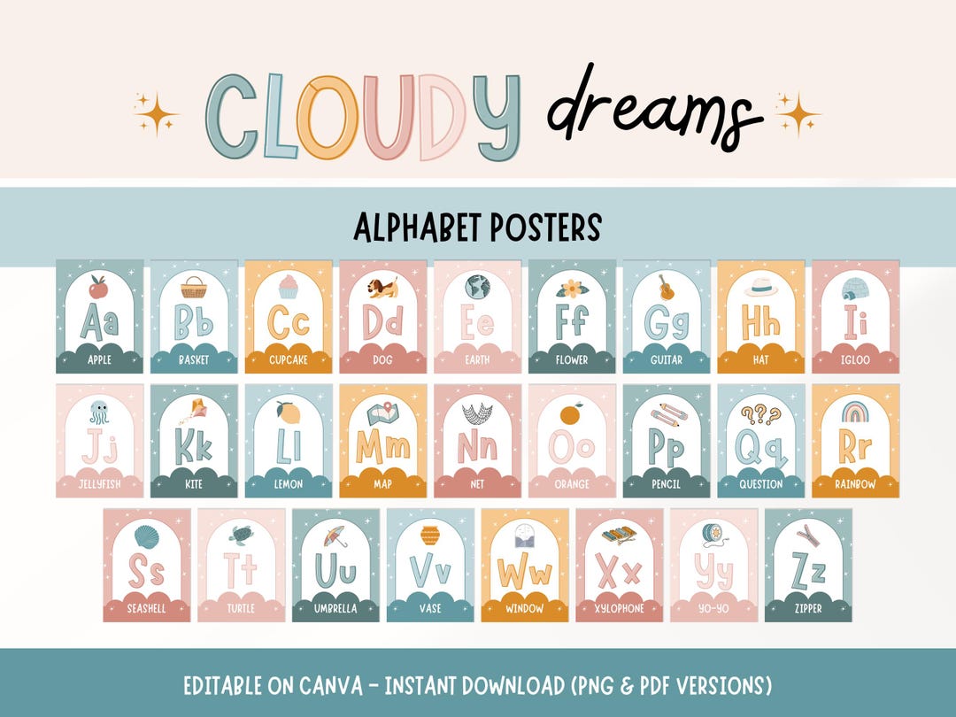 Editable Colorful Alphabet Posters, Downloadable ASL Alphabets Chart ...