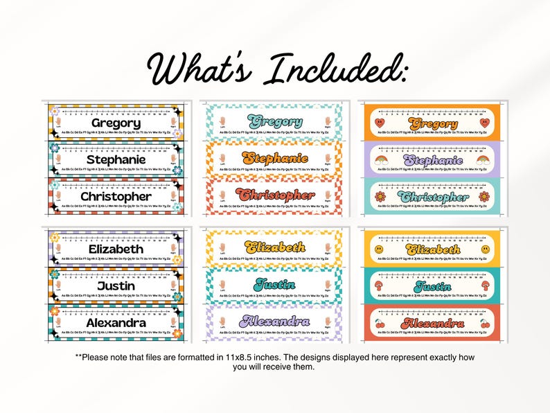 Student Desk Name Tags, Printable Student Labels, Editable Name Tags ...