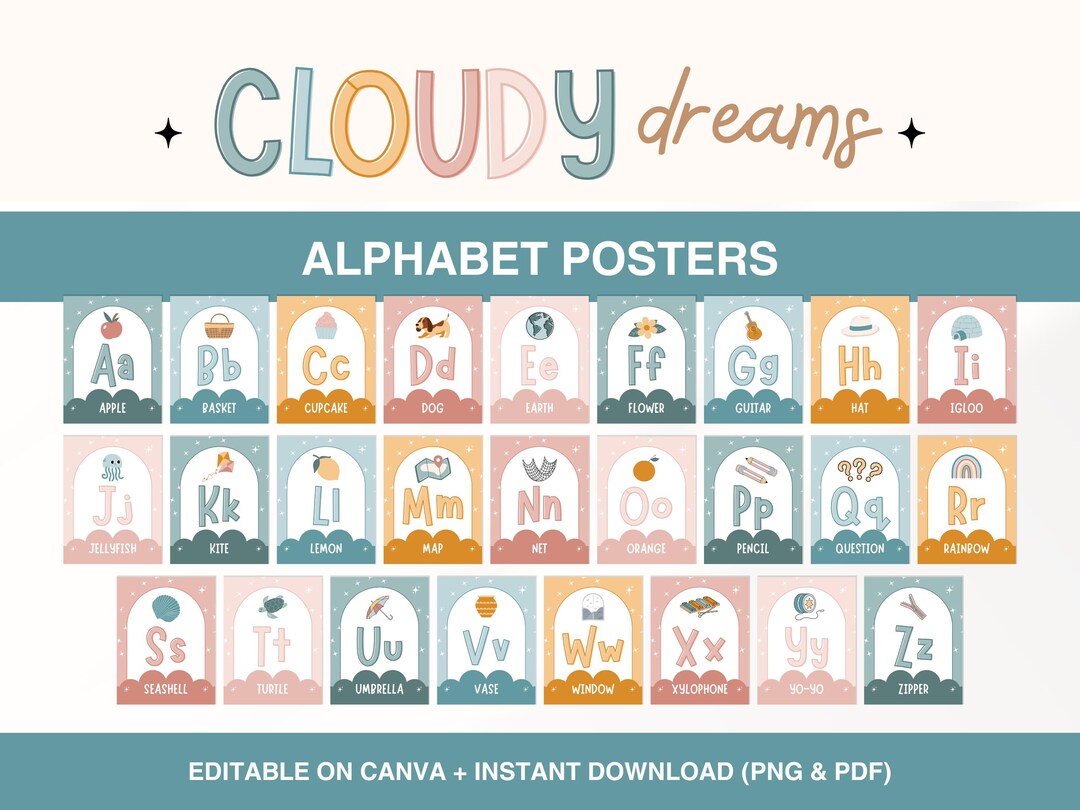 Editable Colorful Alphabet Posters, Downloadable ASL Alphabets Chart ...