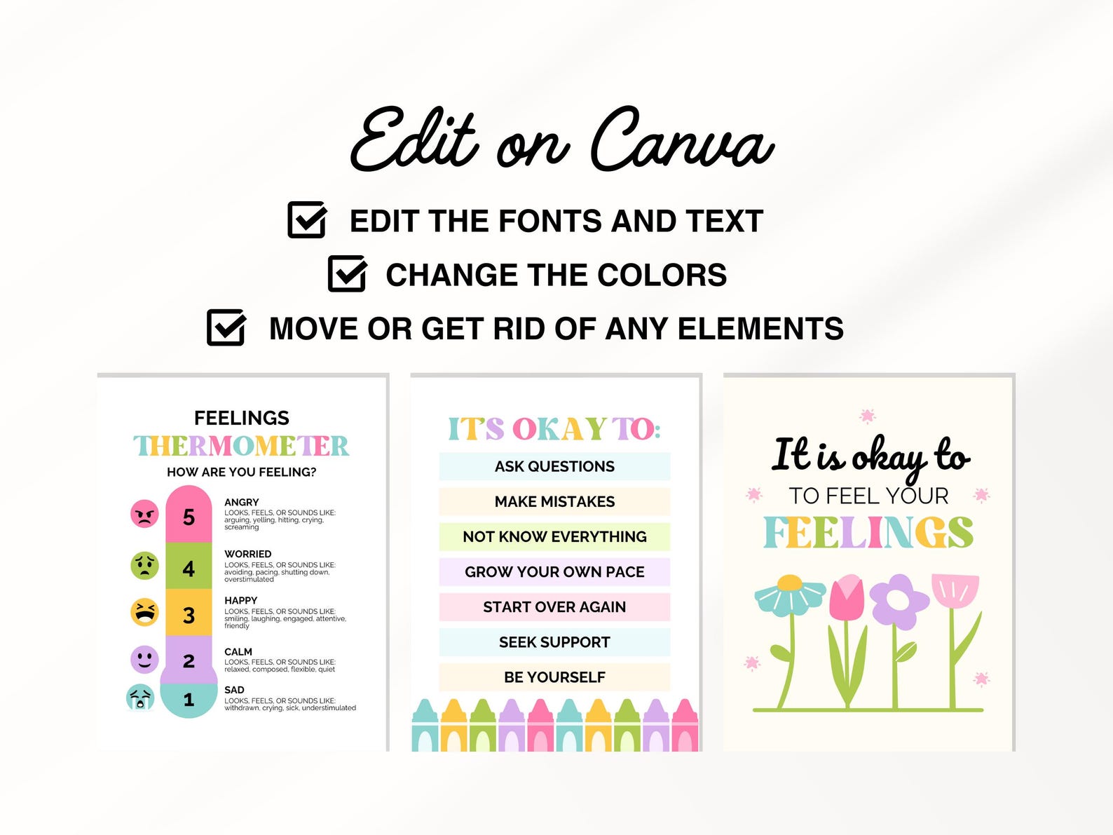 Calming Corner Posters, Calm Down Corner Display, Bright Pastel ...