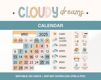 Classroom Calendar Display | Pocket Chart | Composition Notebook ...