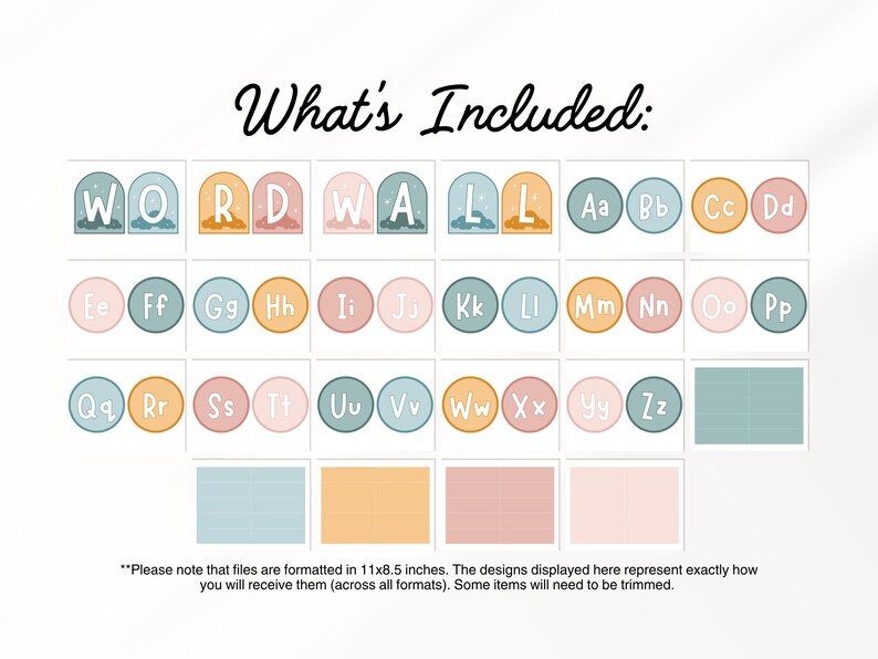 Classroom Word Wall, Printable Alphabet Word Wall Cards, Editable Word ...