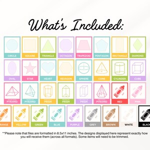 Shapes and Color Posters for Classroom, Bright Pastel Classroom Decor ...