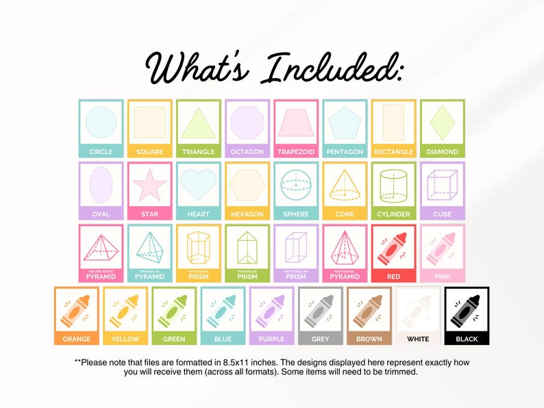 Shapes and Color Posters for Classroom, Bright Pastel Classroom Decor ...
