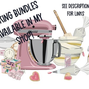 Mother and Daughter Baking Clipart, Mother’s Day Clipart, Mom and ...