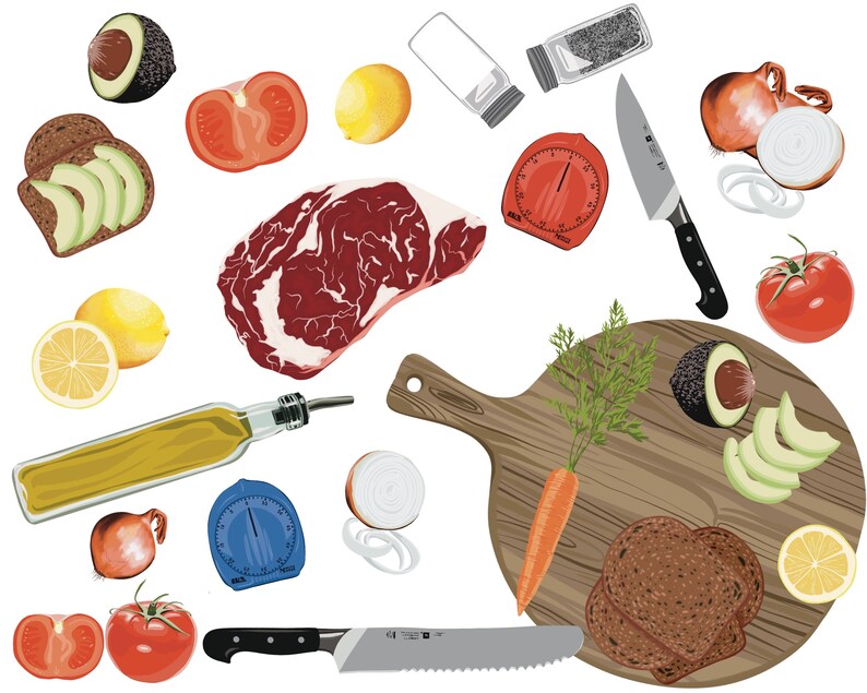 Cooking Clipart Bundle Vegetables and Fruit Clipart Kitchen - Etsy