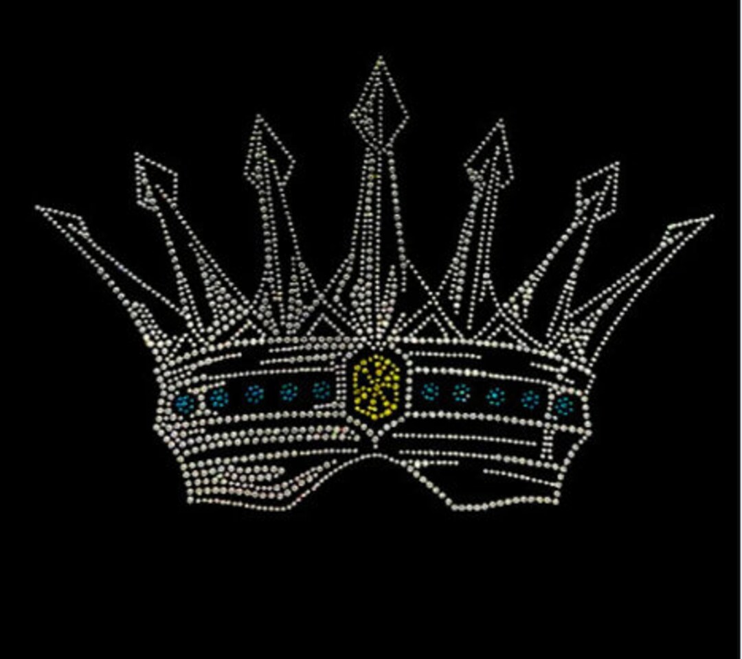 Crystal Royal Crown Iron on Transfer: DIY Rhinestone Design (8" X 11 ...