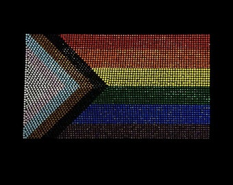 Rhinestone American Crystal Flag Heat Transfer Iron-on Design - Etsy