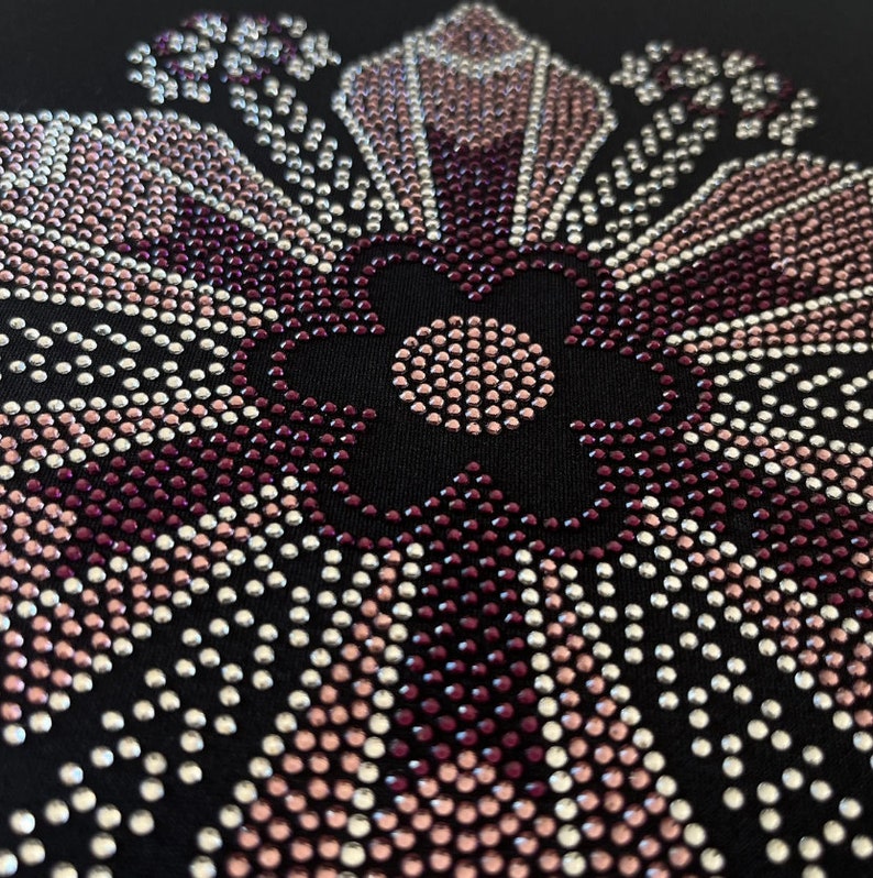 Lily Rhinestones Design Hot Fix Designs Clothing Art - Etsy