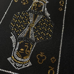 Queen Playing Card , Playing Card Decal , Iron on Queen Card Design ...