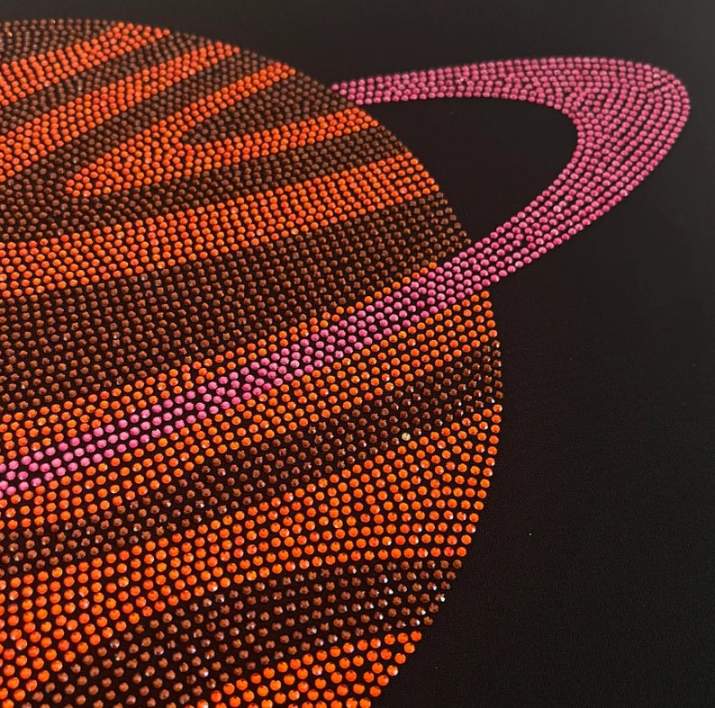 Planet Jupiter Rhinestone Transfer Hot Fix Transfers - Etsy