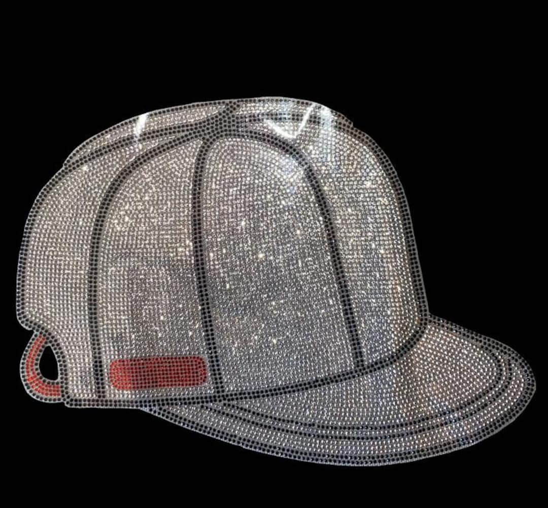 Cap Rhinestone Heat Transfer Iron on Design. - Etsy