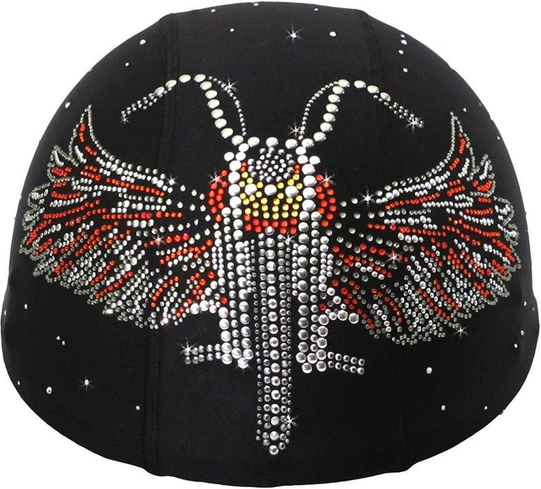 Rhinestone Motorcycle Helmet Cover: Angel Wing Bike Design - Etsy