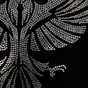 Rhinestone Eagles Patch , Iron on Eagle Decal , Hot Fix Eagle Transfer , Heat Transfer ...