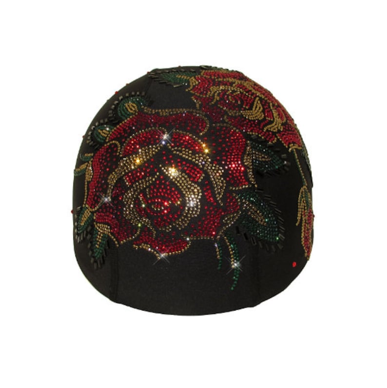 Helmetra Red Gold Roses Helmet Coverbling Helmethelmet - Etsy