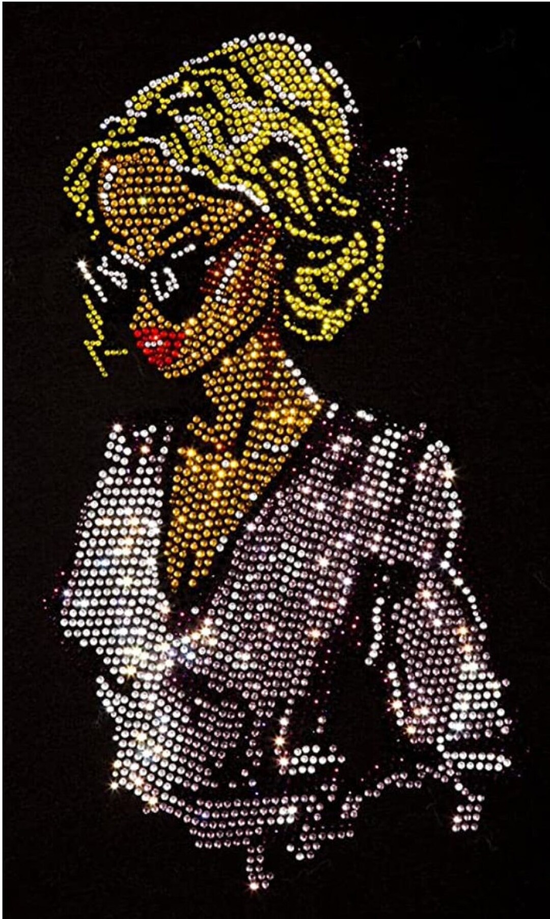Hey Blonde Rhinestone Iron-on Design (13"x6") - Etsy