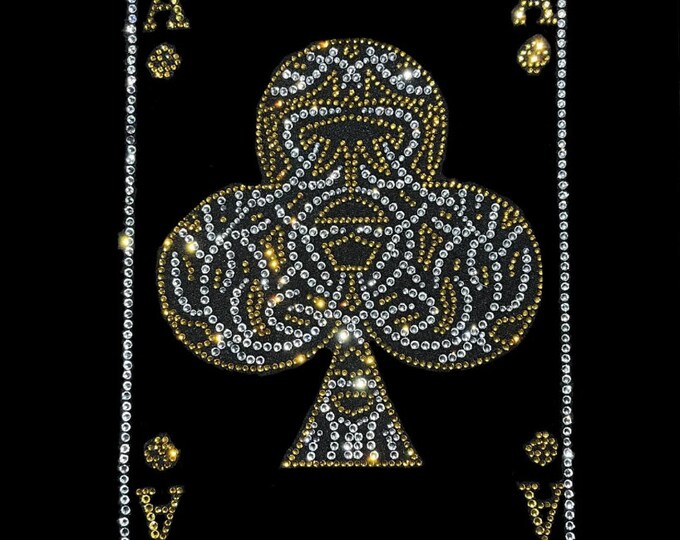 Ace Playing Card Designs, Heat Transfer Paying Card Decal, Playing Card ...