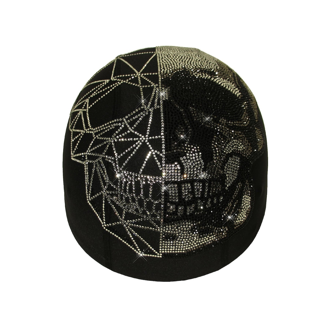 Helmetra Half Skull Custom Helmet Cover - Motorcyle Helmet Cover - Etsy