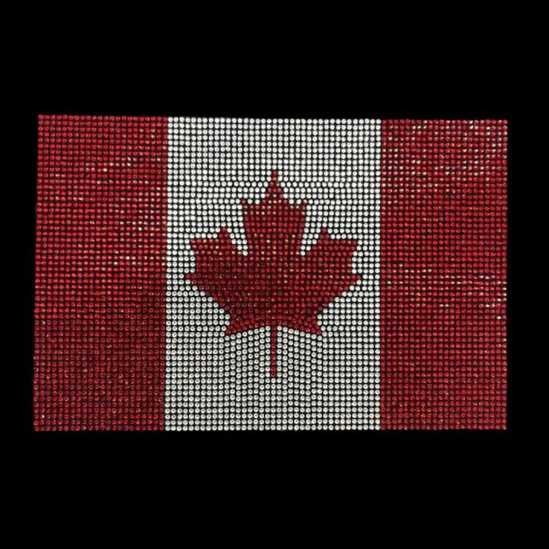 Canada Flag Rhinestone Heat Transfer Design (5x8") - Etsy