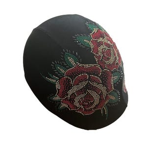 Helmetra Red Gold Roses Helmet Cover,bling Helmet,helmet Accessories ...