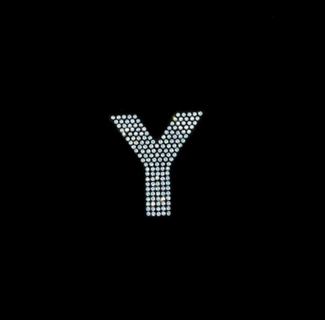 Rhinestone Letter Y Iron on Patch - Pearl Alphabet Applique (2"x2") - Etsy