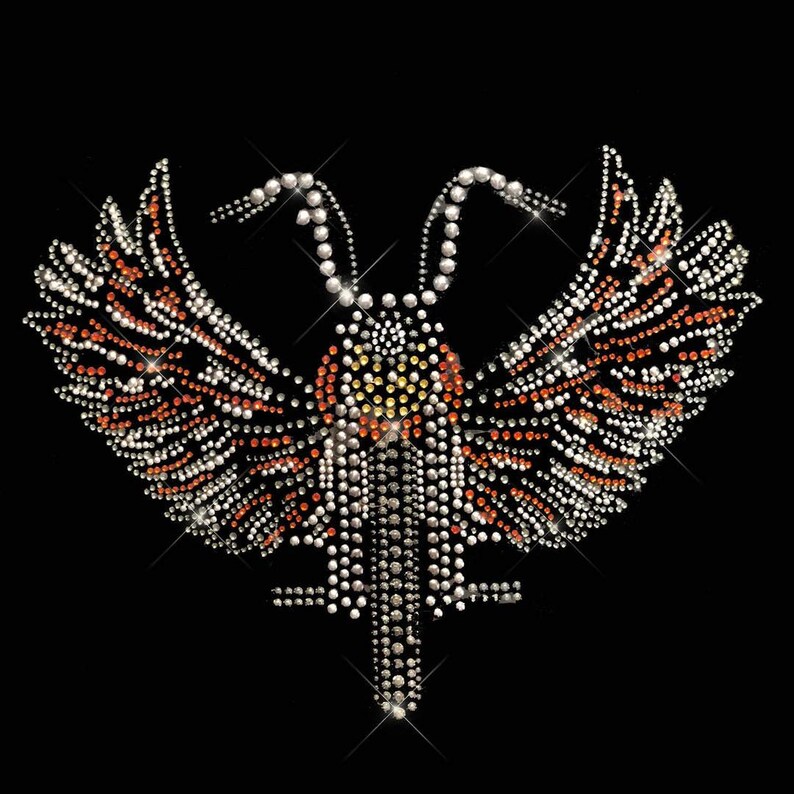 Orange Motorcycle With Angel Wings Iron on Heat Transfer - Etsy