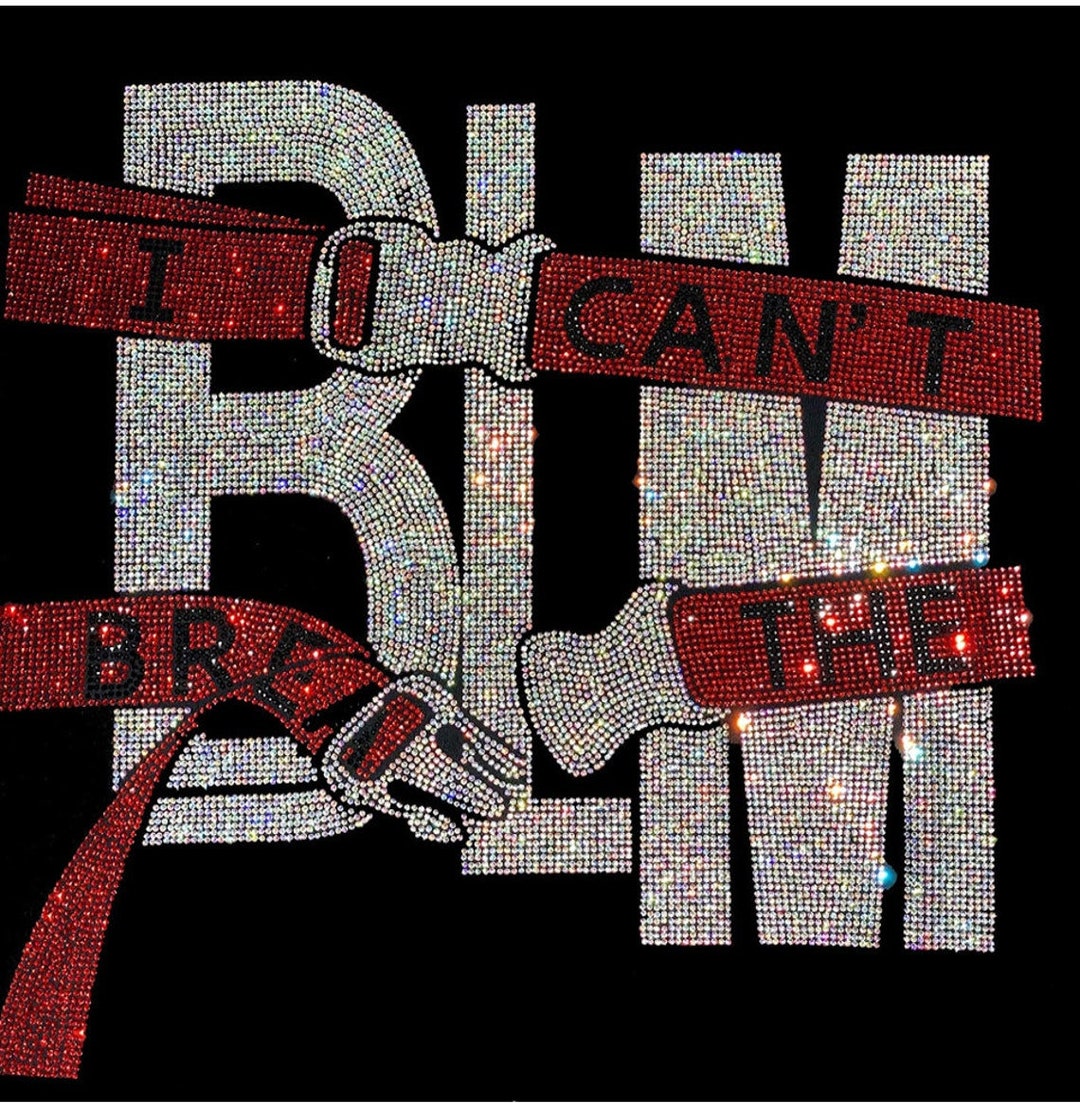 Black Lives Matter Iron on Rhinestone Transfer, Hot Fix Rhinestone BLM ...