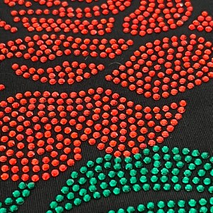 English Rose Rhinestone Heat Transfer Design, Custom Iron on Decals ...