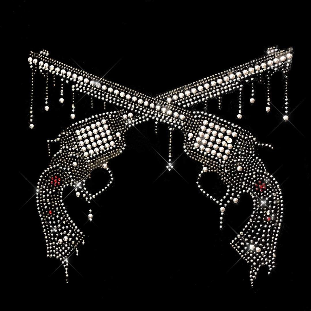 Crystal Pistol Iron on Rhinestone Designs for Clothing, Rhinestone Gun ...