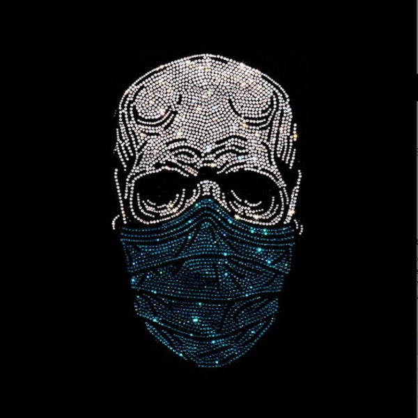 Rhinestone Skeleton Mask - Etsy