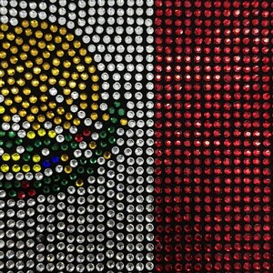 Mexico Flag Rhinestone Heat Transfer: Iron-on Design (5" X 8") - Etsy
