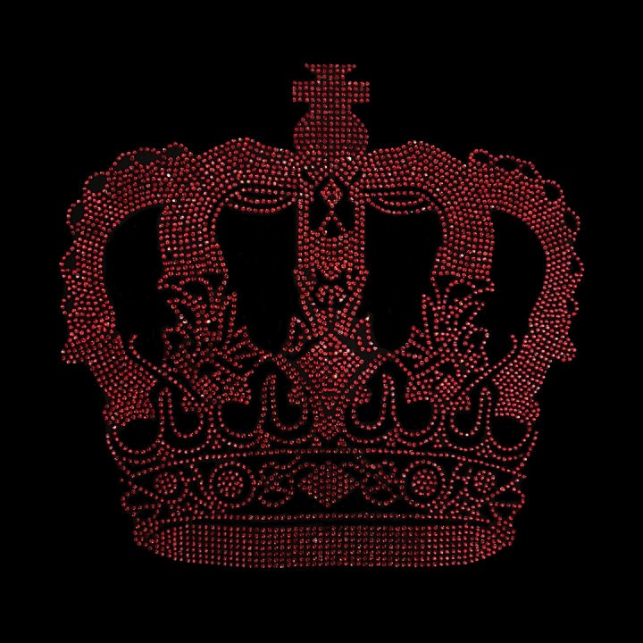 Red Rhinestone Crown Heat Transfer: Iron-on Design (8.5" X 9") - Etsy