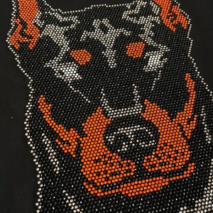 Cool Dog Iron on Rhinestone Heat Transfer Design Iron on Dog - Etsy
