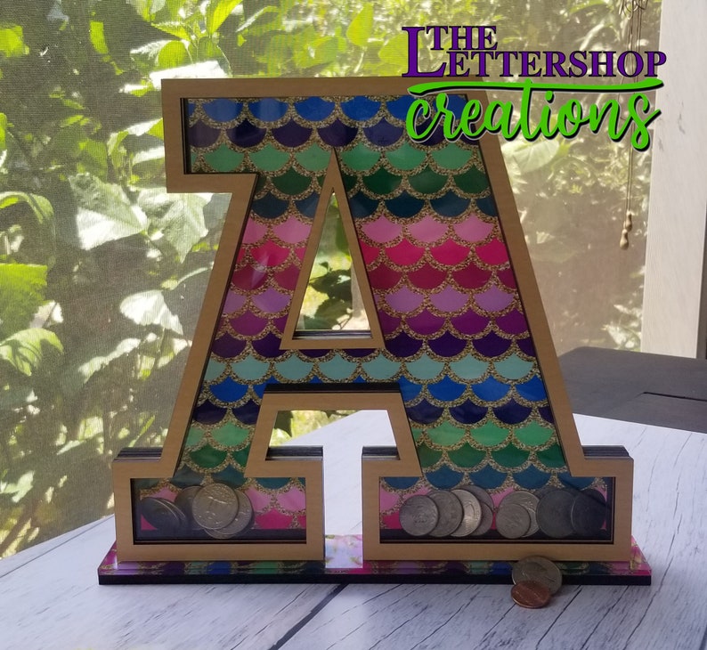 Money Bank Mermaid, Personalized, Monogram - Etsy
