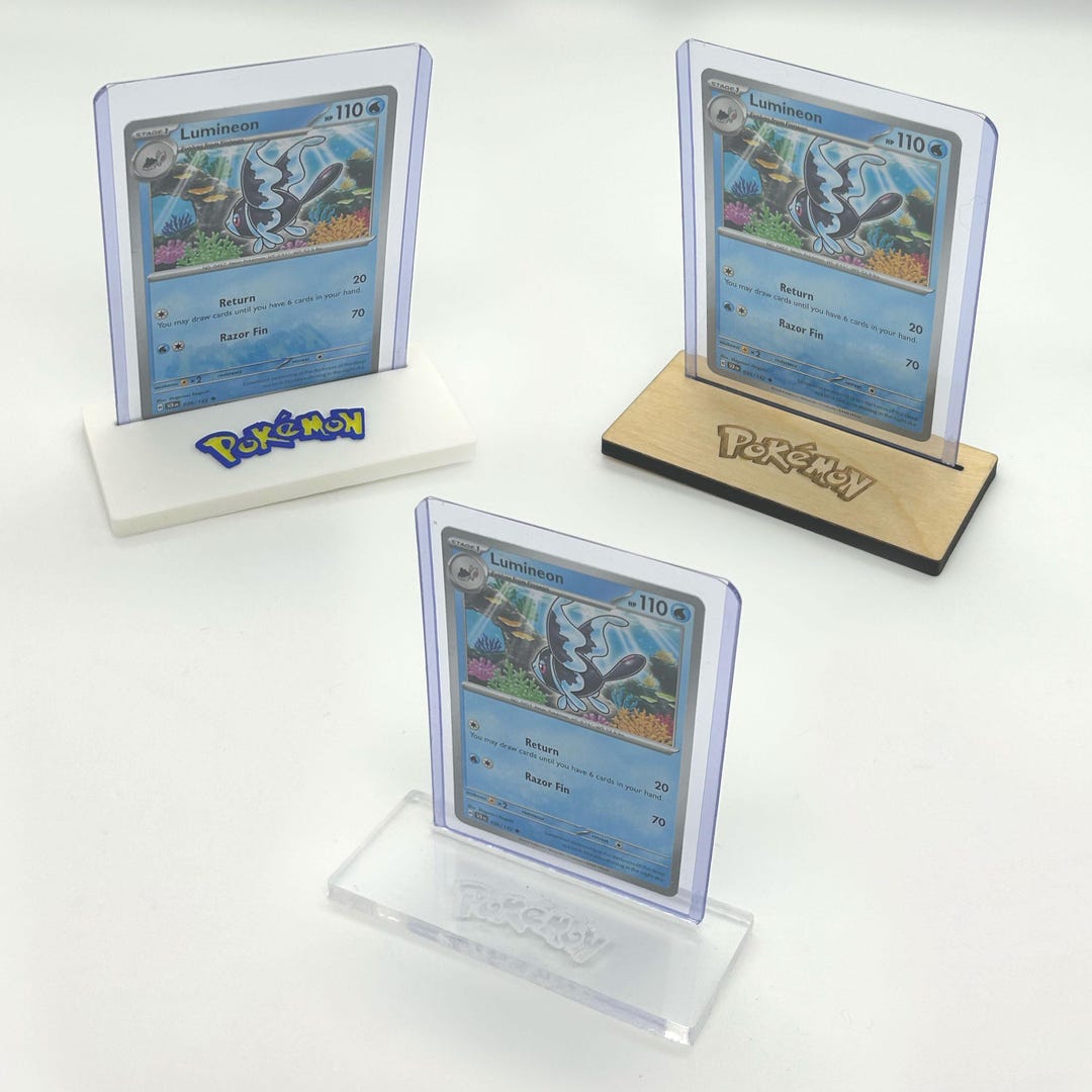 Collectible Card Display Stand: Acrylic, Wood, or 3D Printed ...
