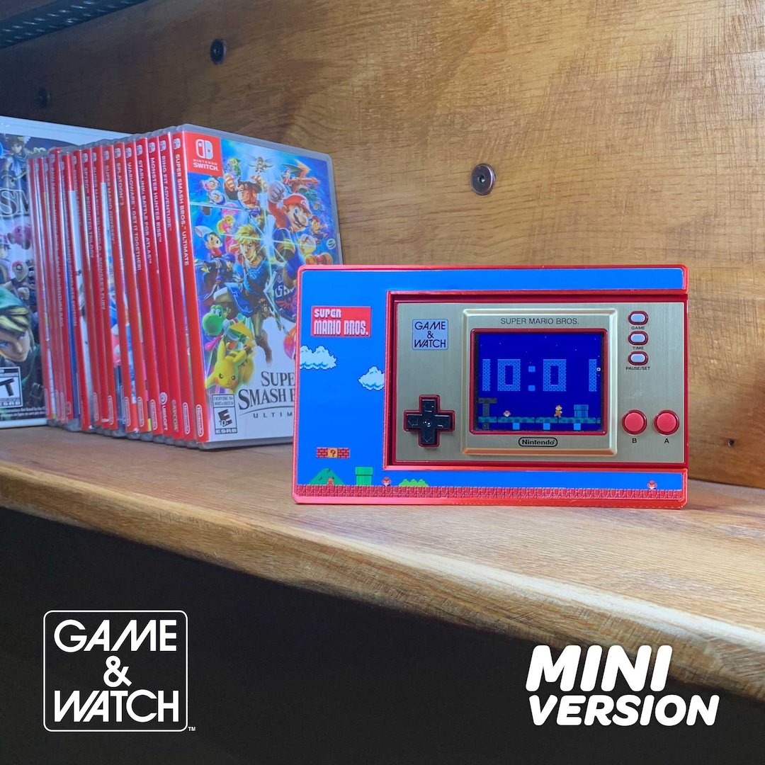 Super Mario Game & Watch Shelf Mini – Wall Mount/desk Stand - Etsy