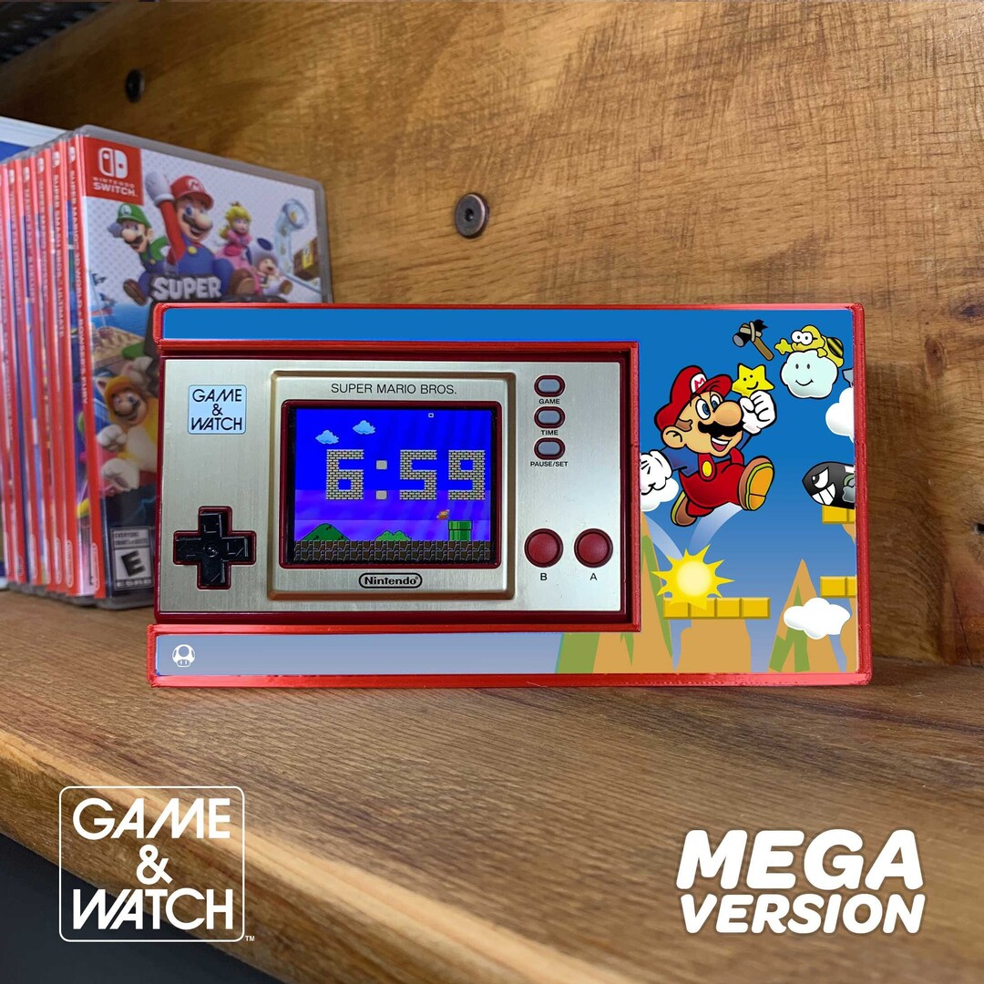 Super Mario Game & Watch Shelf MEGA – Wall Mount/desk Stand - Etsy