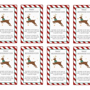 Magic Reindeer Food - Christmas Tags - Gift Tags - Reindeer Food Tag ...