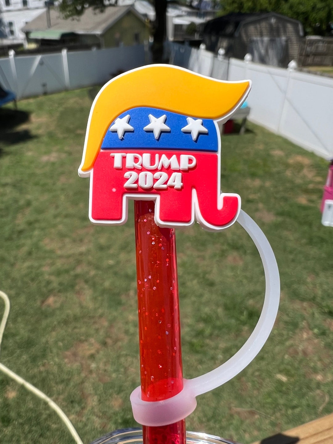 Trump Straw Topper Cover - Etsy