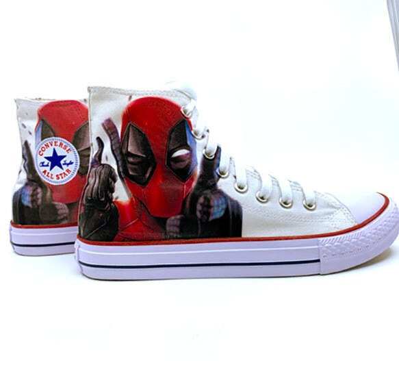 Deadpool Fan Art Custom Converse All Star Supervillain Custom - Etsy