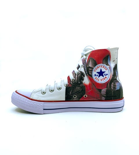 Deadpool Fan Art Custom Converse All Star Supervillain Custom - Etsy