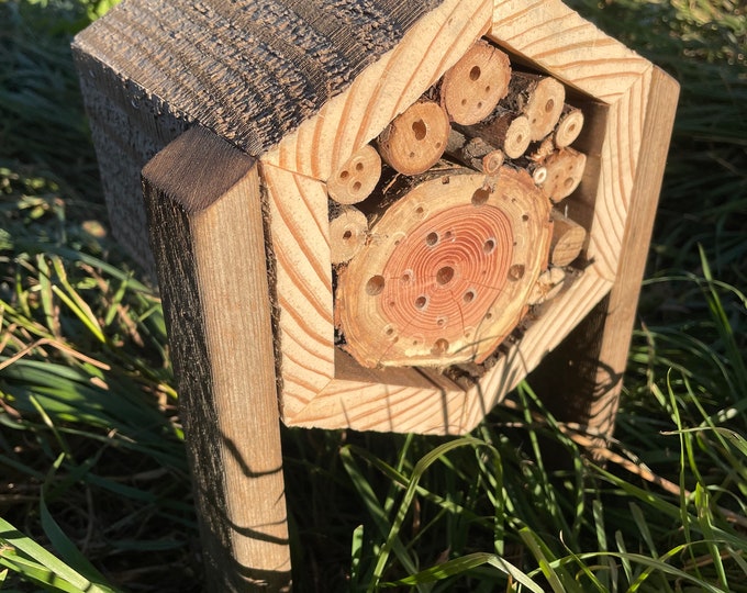 Standing Hexagon Native Bee Home - Etsy