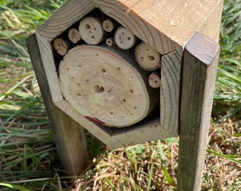 Standing Hexagon Native Bee Home - Etsy