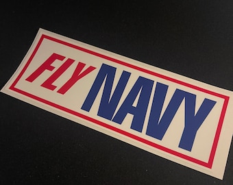 Fly Navy Sticker - Etsy