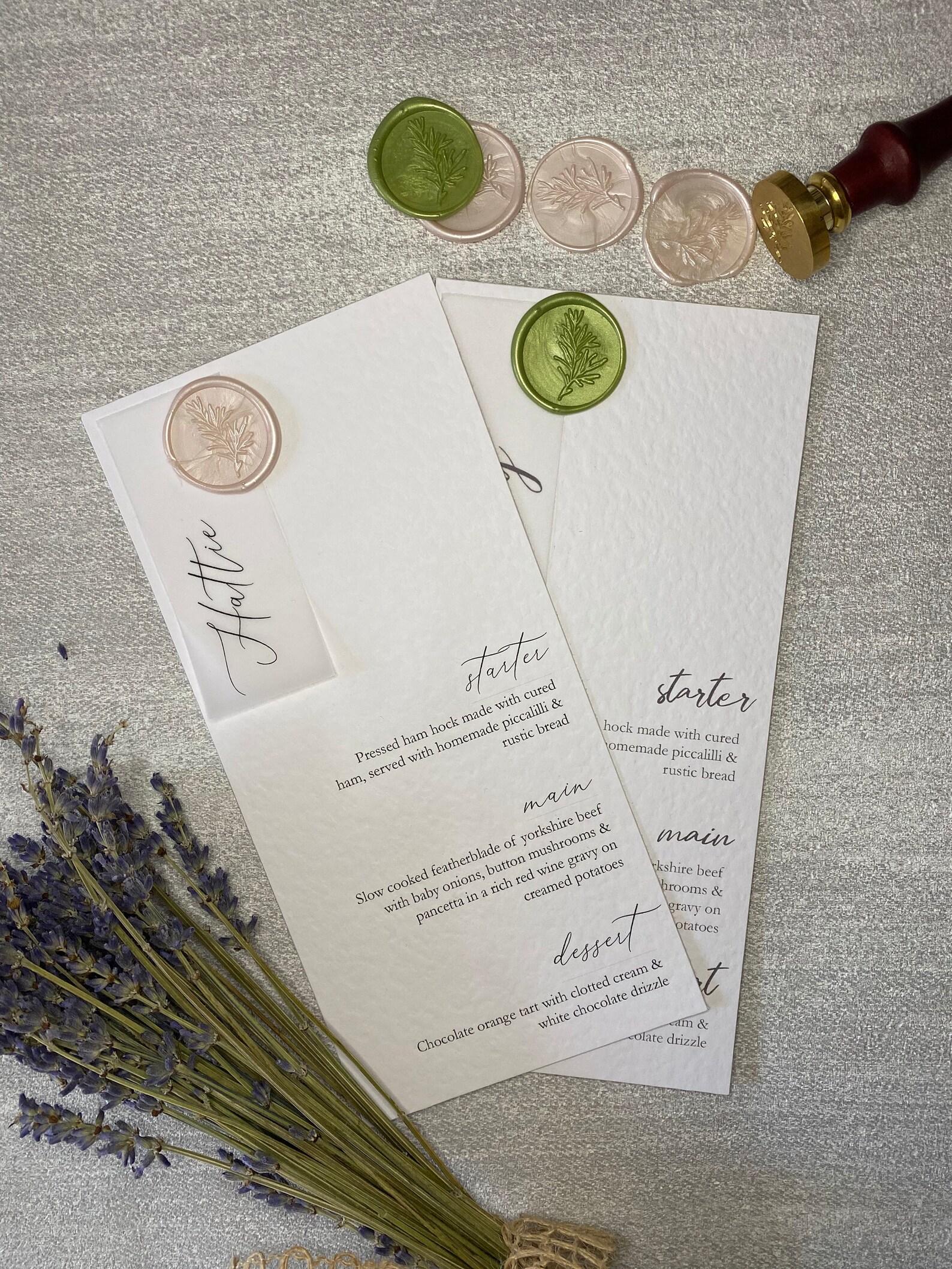 Wedding Menu Cards - Etsy UK