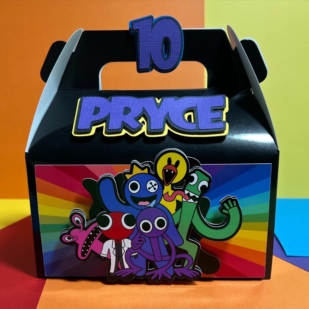 Rainbow Friends Inspired Gable Boxes - Etsy
