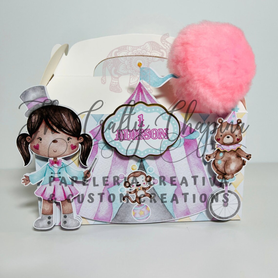 Pink Circus Gable Boxes - Etsy