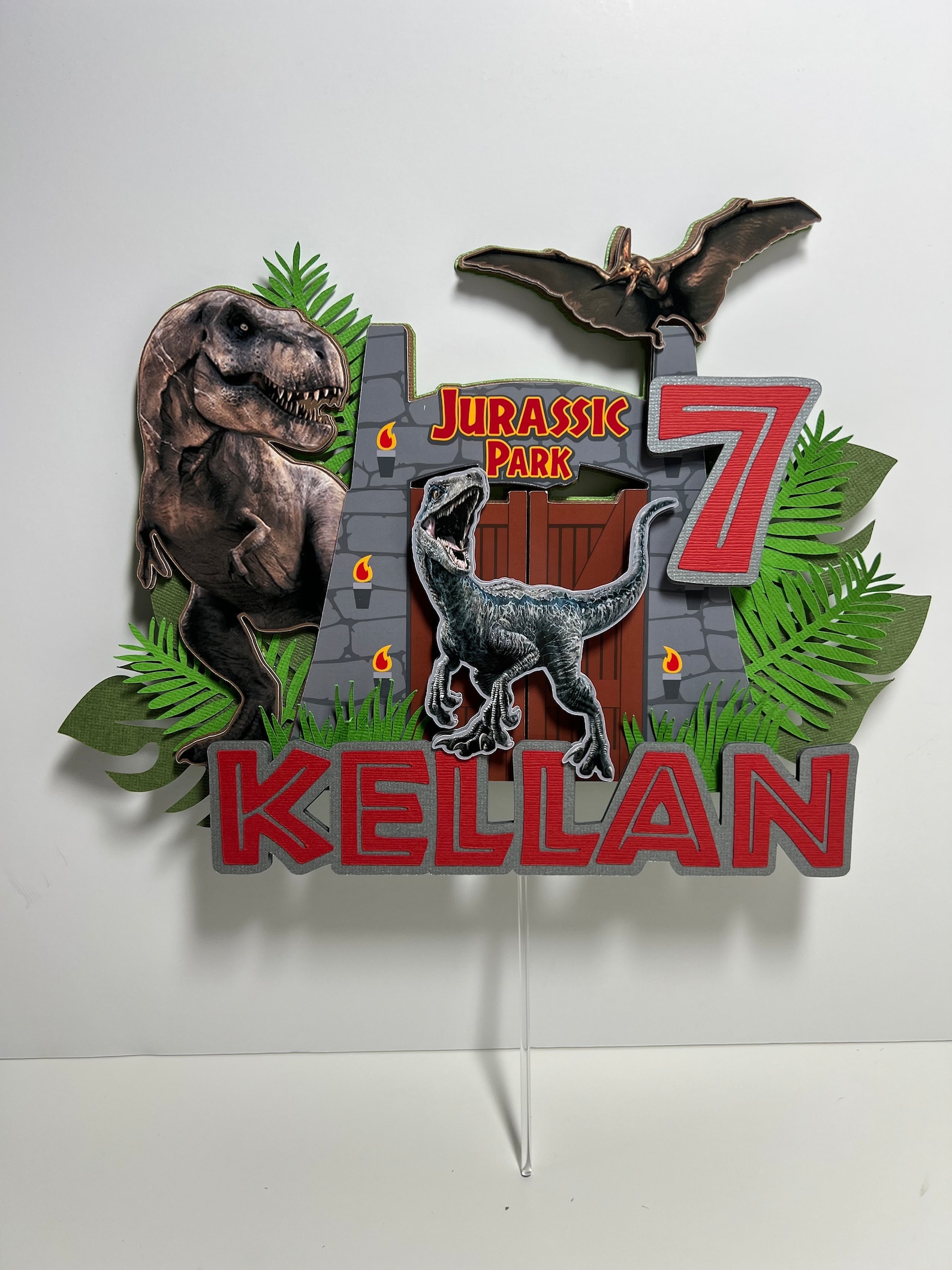 Jurassic Park Cake Topper - Etsy