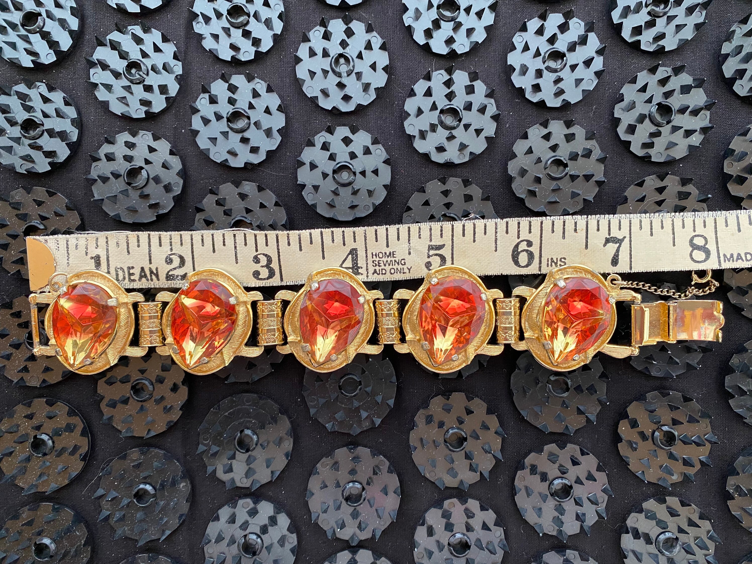 Elizabeth Morrey Mid Century Modern Gold Chunky Bracelet - Etsy